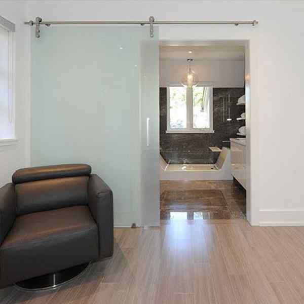 Interior Modern Glass Barn Doors | The Sliding Door Company